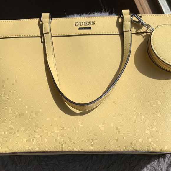 Guess | Bags | Nwt Yellow Guess Tote | Poshmark